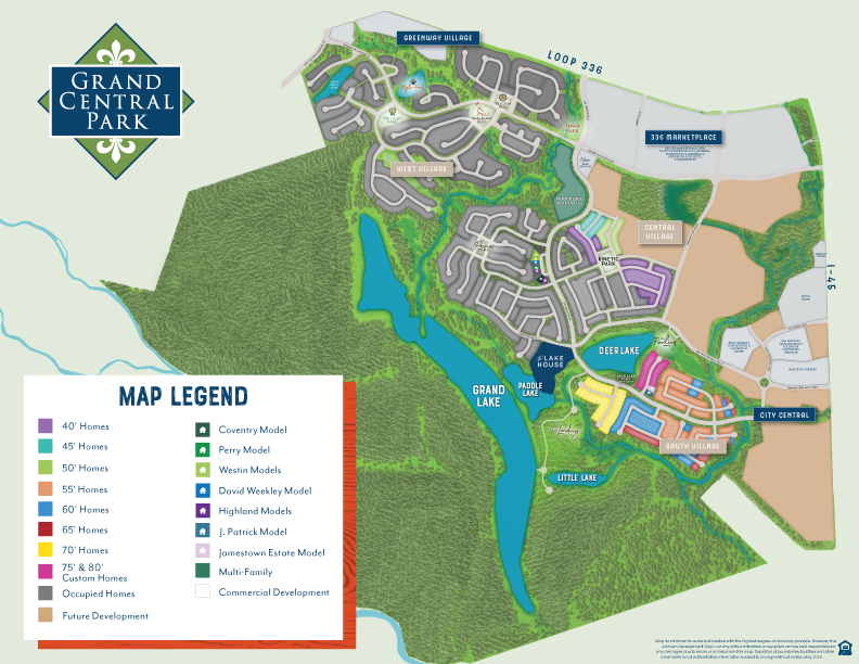 New Home Builders in Conroe TX at Grand Central Park